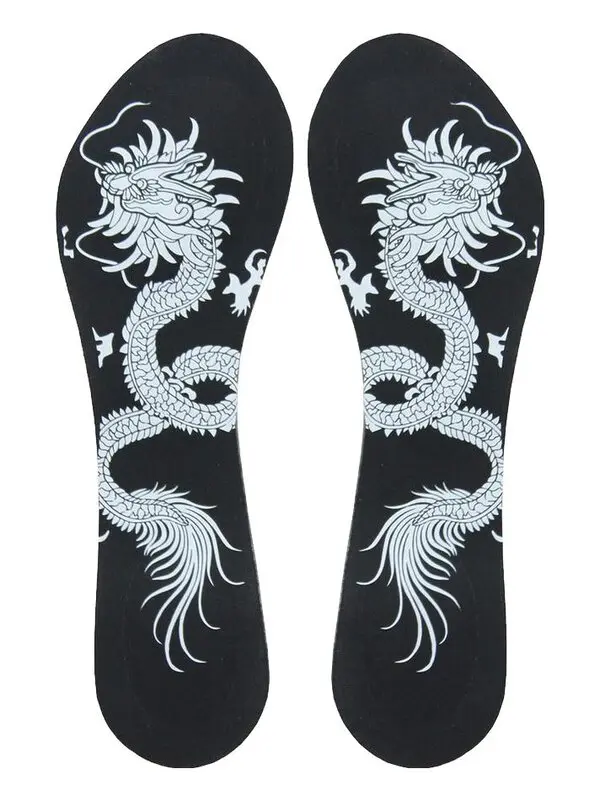 Natori Dragon Print Full Cushion Foot Gels - Black