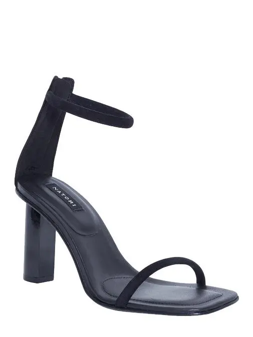 Natori Glow Suede Sandal - Black