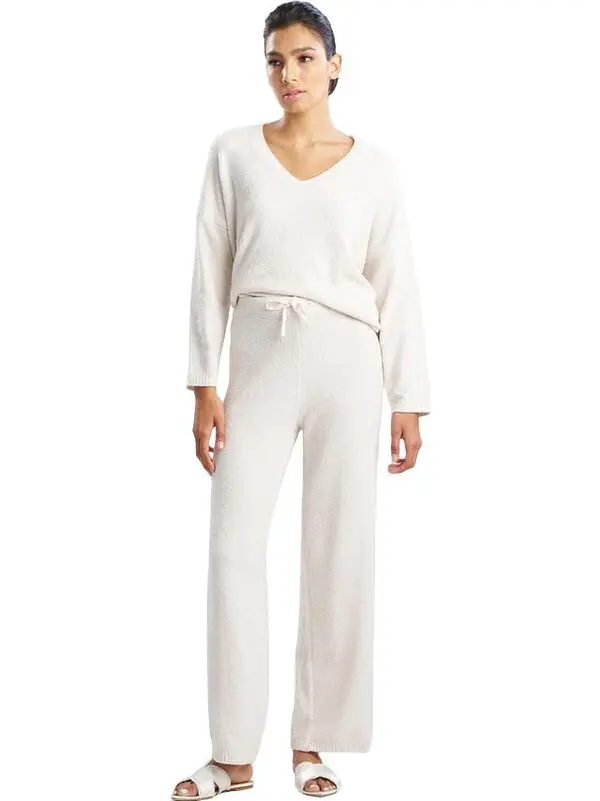 Natori Aura Straight Leg Pants - White