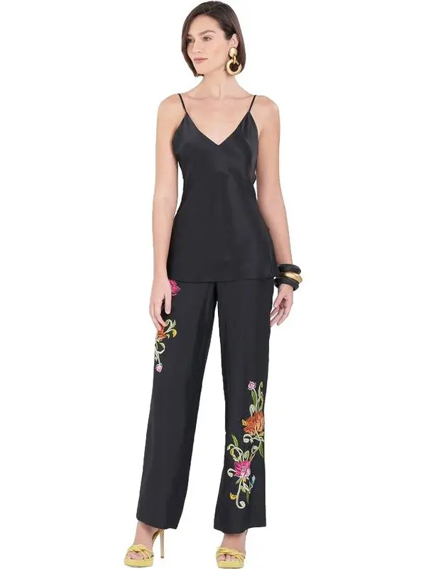 Natori Key Essentials Silk Cami - Black