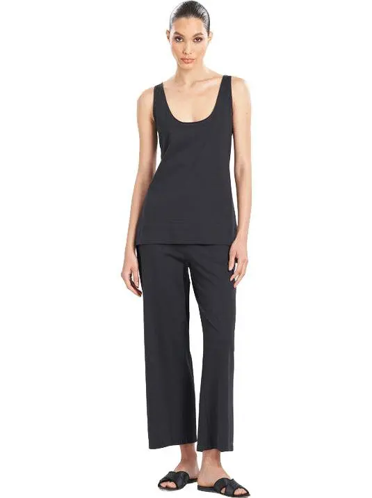 Natori Bliss Essentials Cotton Tank - Black