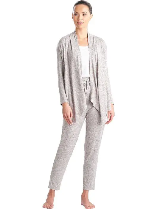 Natori Brushed Hacci Cardigan - Gray