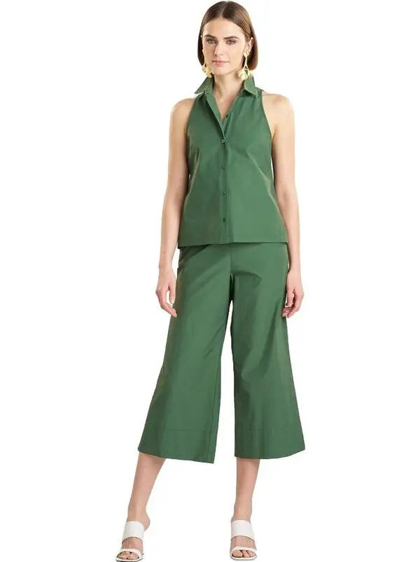 Natori Techno Poplin Sleeveless Shirt - Green