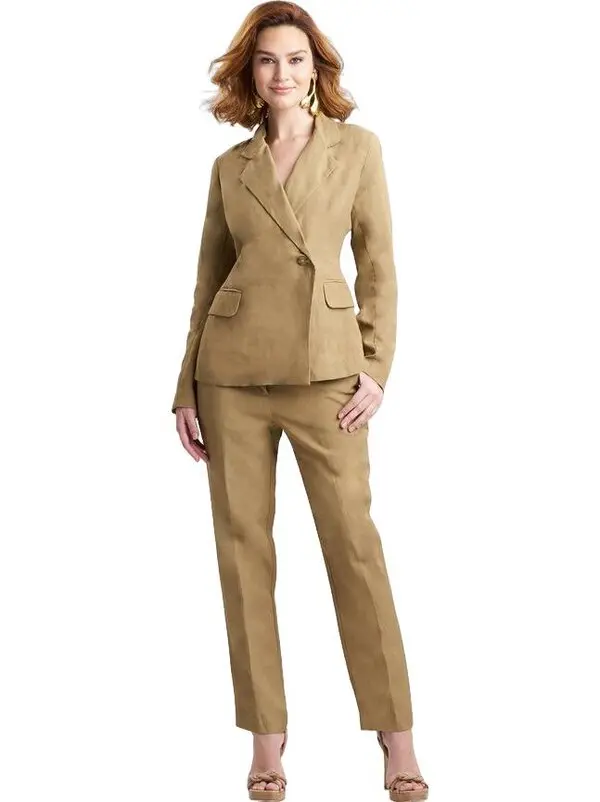 Natori Linen Blend Jacket - Neutral