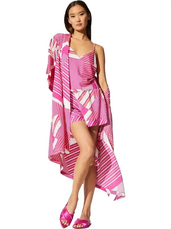 Natori Shima Wrap - Fuchsia