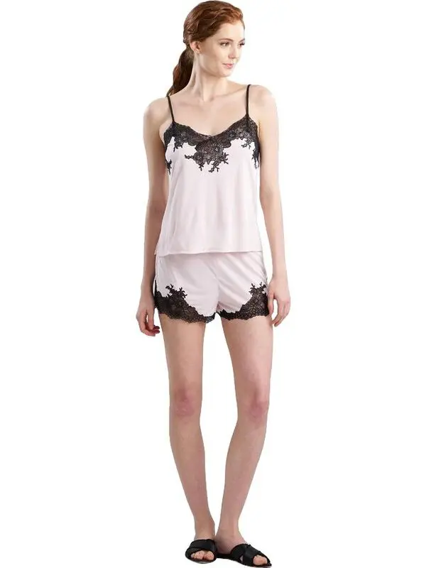 Natori Cami And Shorts Pajama Set - Pink