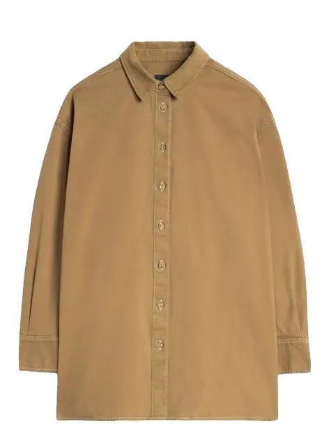 7 For All Mankind Relaxed Overshirt - Natural