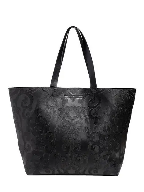 Natori Leticia Embroidery Tote Bag - Black