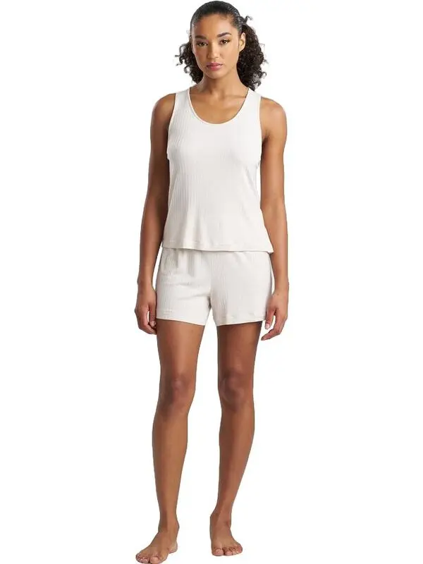 Natori Skye Rib Ease Tank - Neutral / White
