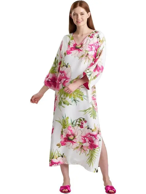 Natori Sonomi Caftan - Multicolor / White