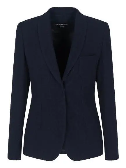 Emporio Armani Icon Single-breasted Blazer - Blue