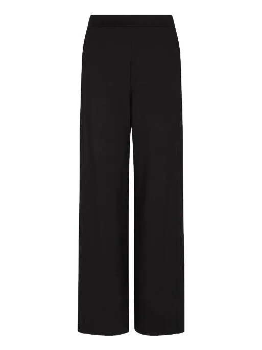 Emporio Armani Interlock Jersey Trousers - Black