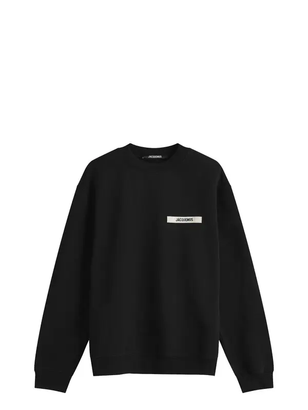 Jacquemus Grosgrain Sweatshirt - Black