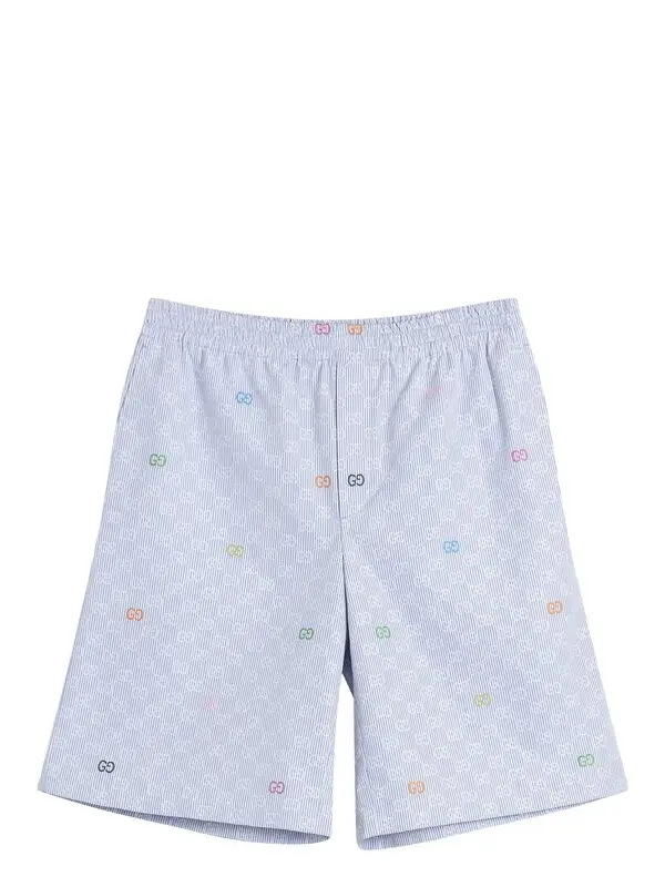 Gucci Gg Stripe Shorts - Blue