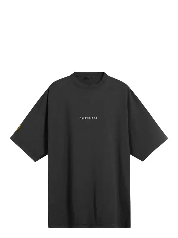 Balenciaga Uniform Merch Dry Jersey Oversized T-shirt - Faded Washed Black