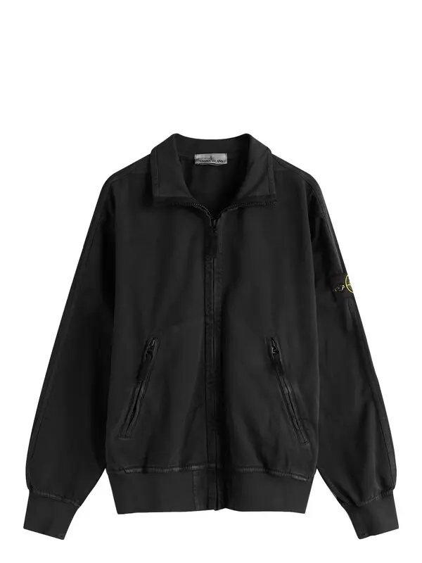 Stone Island Old Effect Harrington Jacket - Black