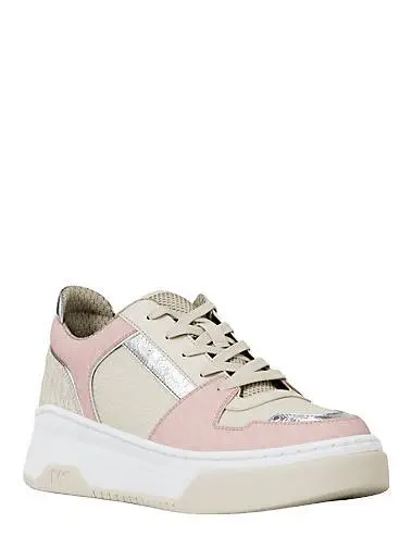 Michael Kors Lexi Mixed-media Sneakers - Pink