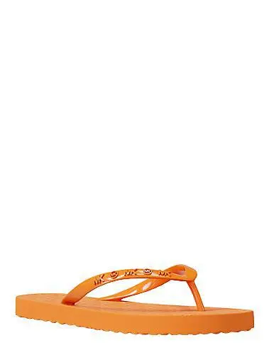 Michael Kors Signature Logo Flip Flops - Orange