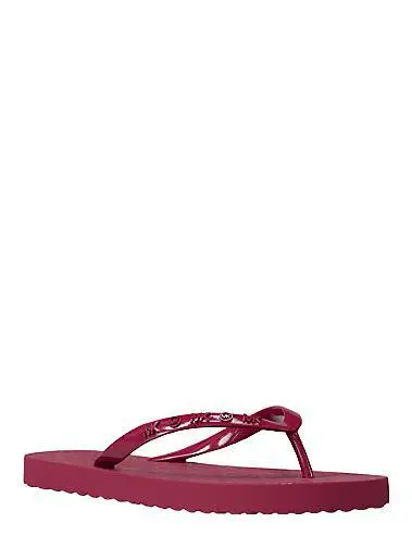 Michael Kors Signature Logo Flip Flops - Red