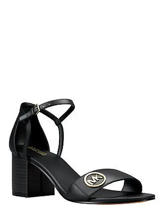 Michael Kors Hannah Block Heel Sandal - Black