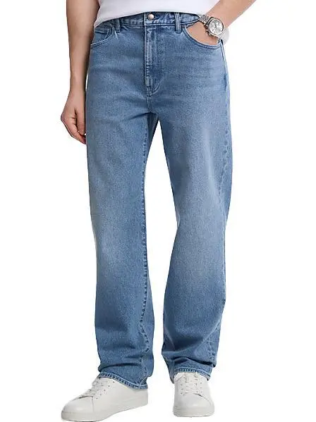 Michael Kors Finn Straight-fit Denim Jeans - Blue