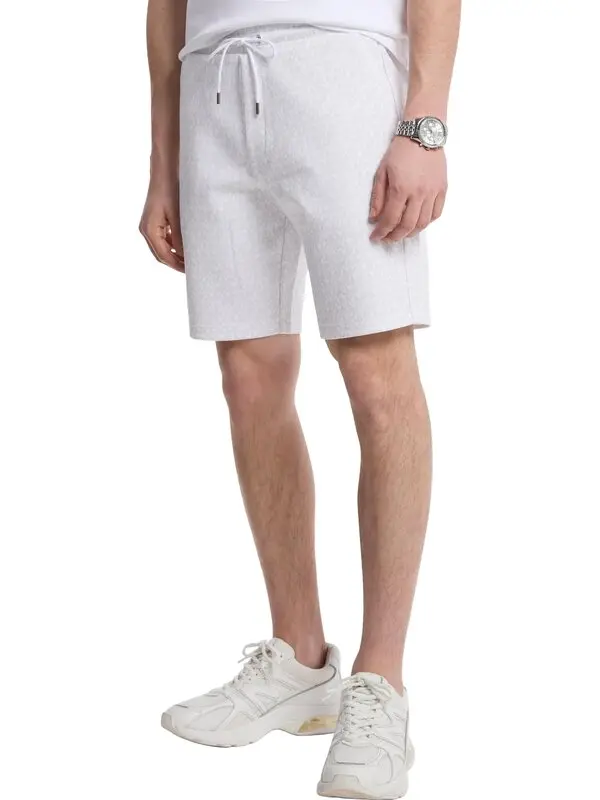 Michael Kors Signature Logo Cotton Blend Shorts - White