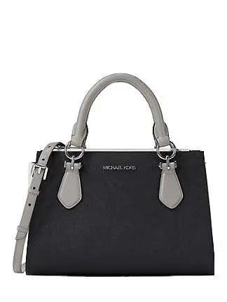 Michael Kors Saffiano Leather Messenger Bag - Black