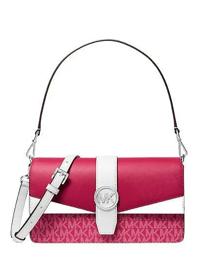 Michael Kors Greenwich Medium Convertible Shoulder Bag - Red
