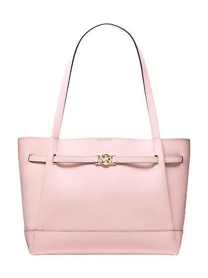 Michael Kors Reed Large Pebbled Leather Tote Bag - Pink