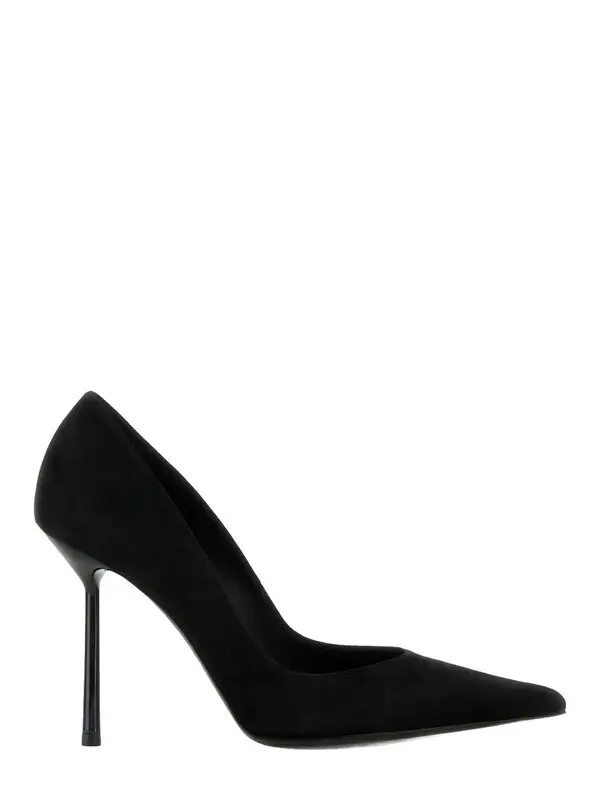 LE SILLA 100mm Bella Suede Pumps - Black