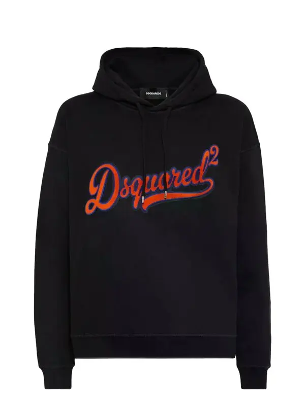 Dsquared2 Logo-patch Hoodie - Black