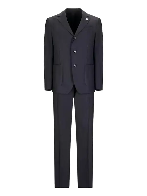 LARDINI Single-breasted Suit - Black