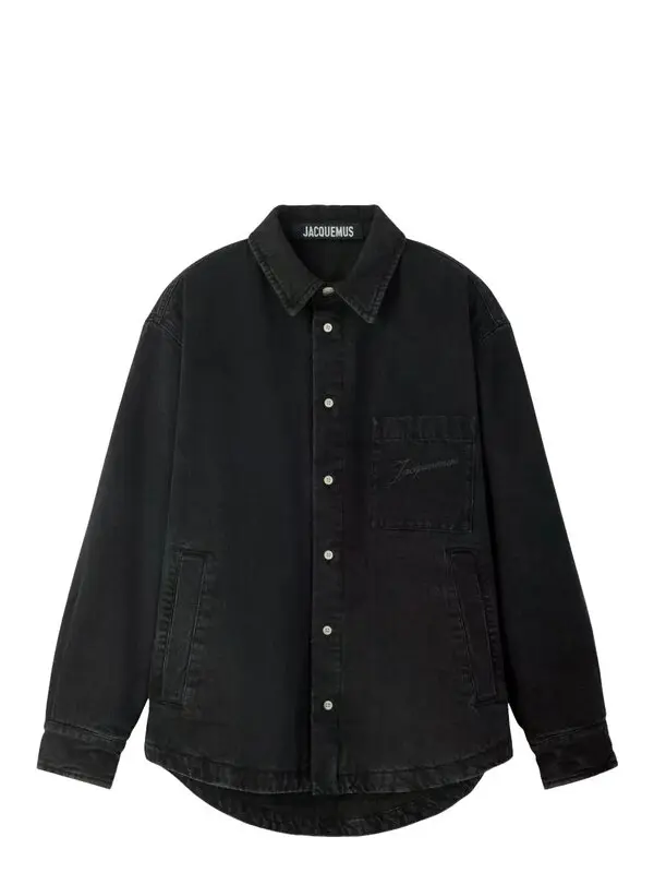 Jacquemus Denim Button-up Shirt - Black