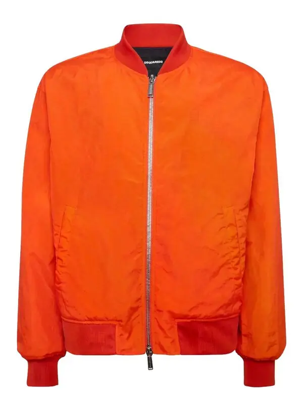 Dsquared2 Logo-print Bomber Jacket - Orange