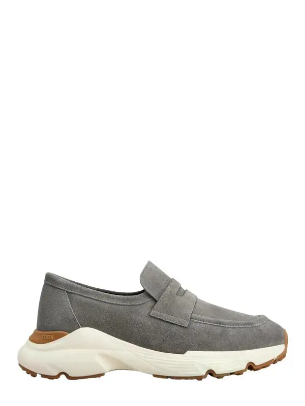 TOD'S Suede Slip-on Sneakers - Grey