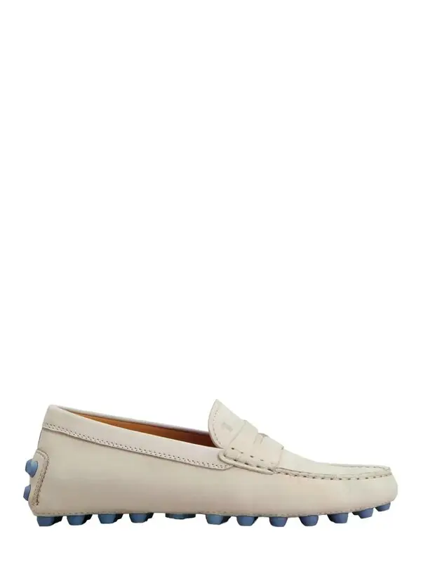 TOD'S Leather Loafers - White