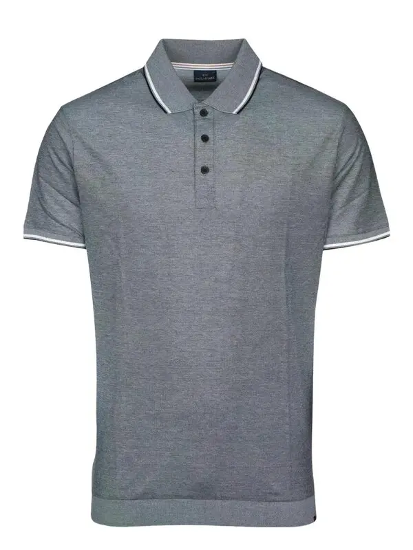Paul & Shark Wool Short-sleeve Polo Shirt - Grey