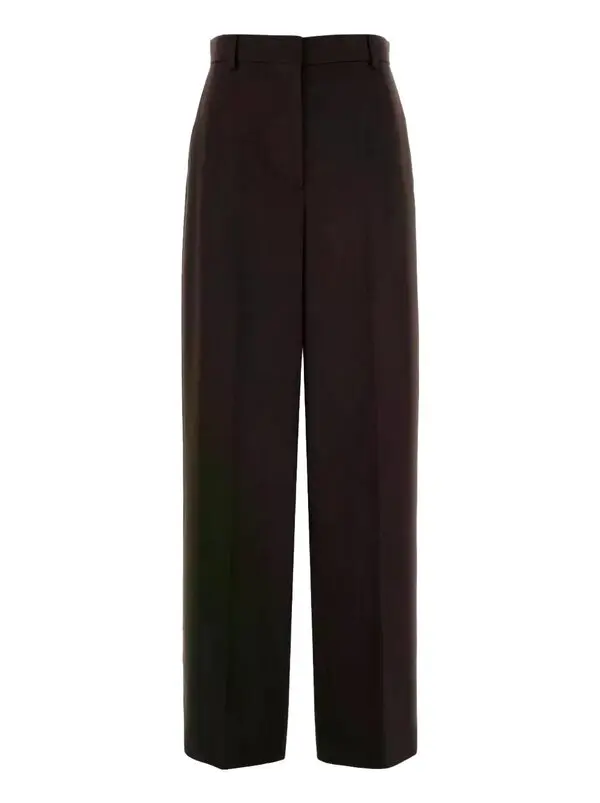 Stella McCartney Wool Twill Trousers - Brown