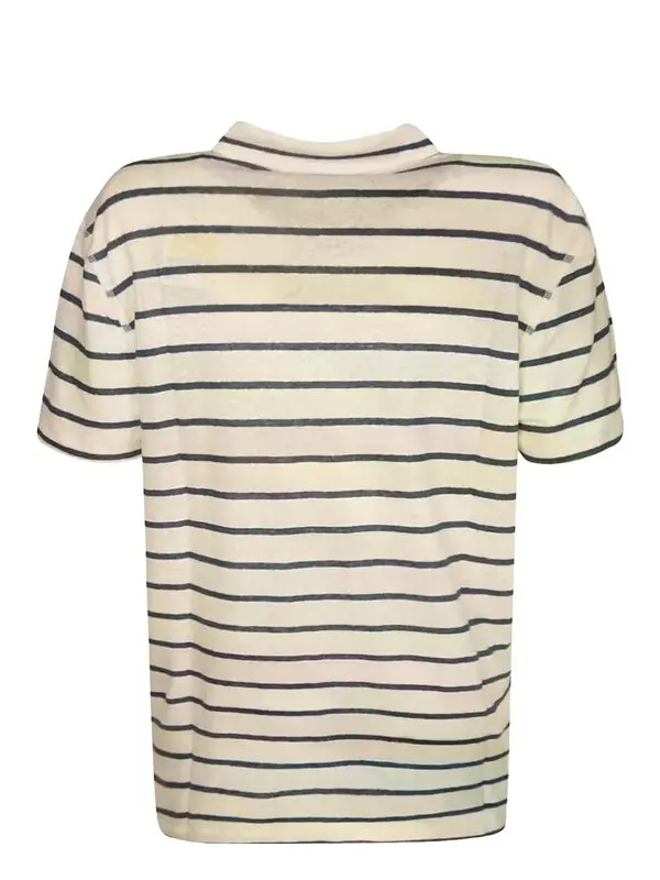 Majestic Filatures Striped Polo Shirt - Neutrals