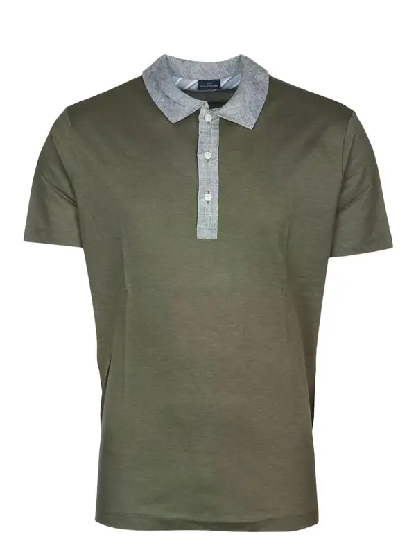 Paul & Shark Contrast-collar Polo Shirt - Green