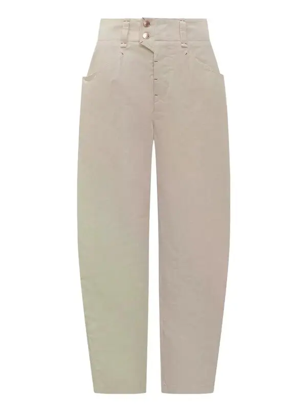 Isabel Marant Oumaya High-waisted Trousers - Neutrals