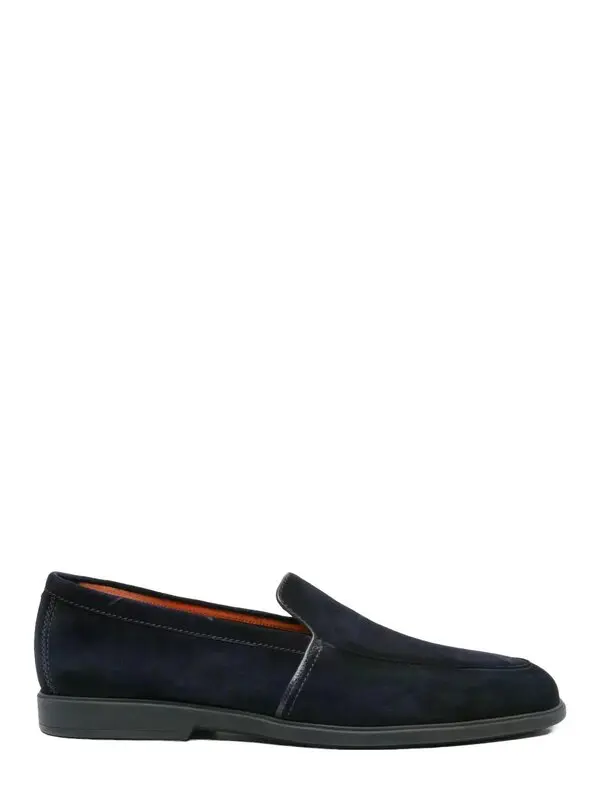 Santoni Suede Loafers - Blue