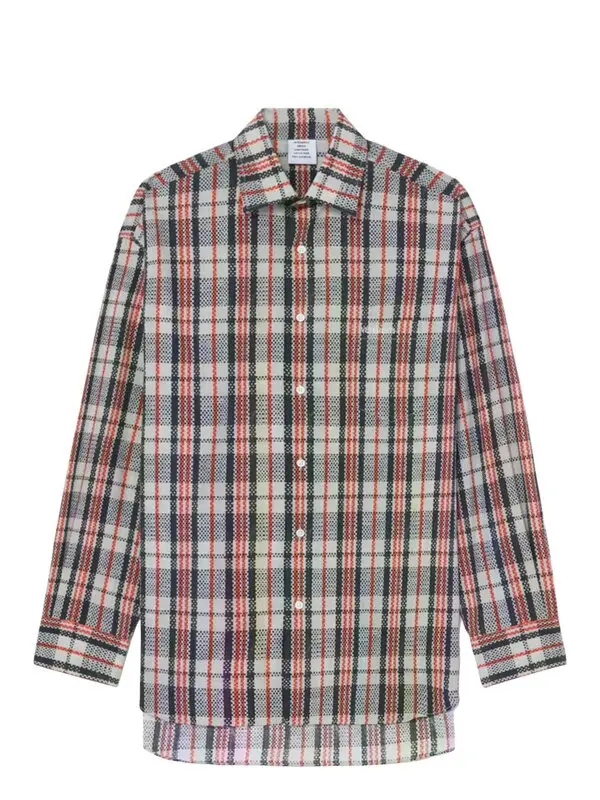 Vetements Plaid-checked Cotton Shirt - Black