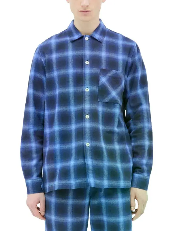 TEKLA Checked Shirt - Blue