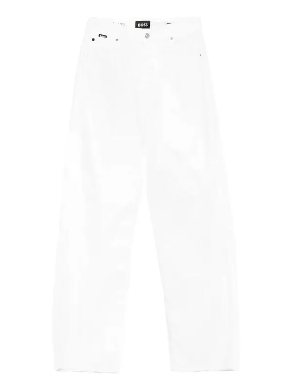 BOSS Straight-leg Jeans - White