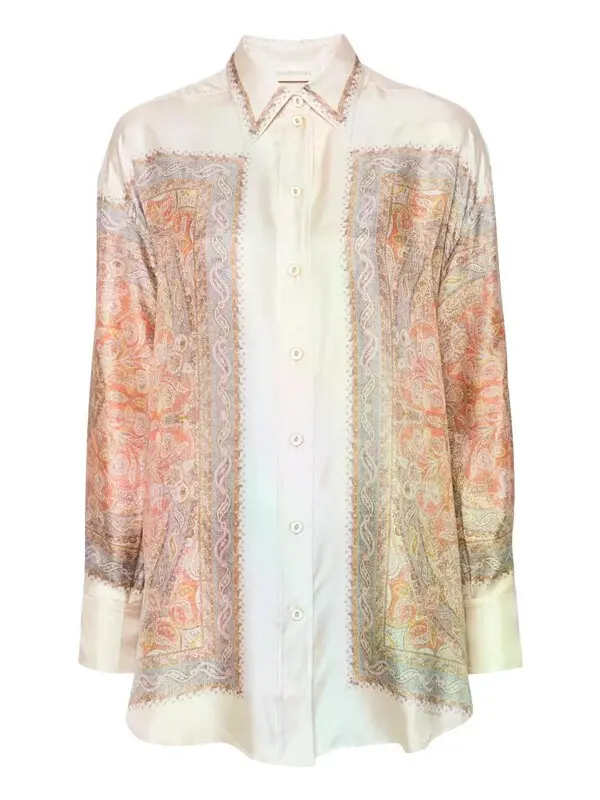 Zimmermann Illustration Shirt - Neutrals