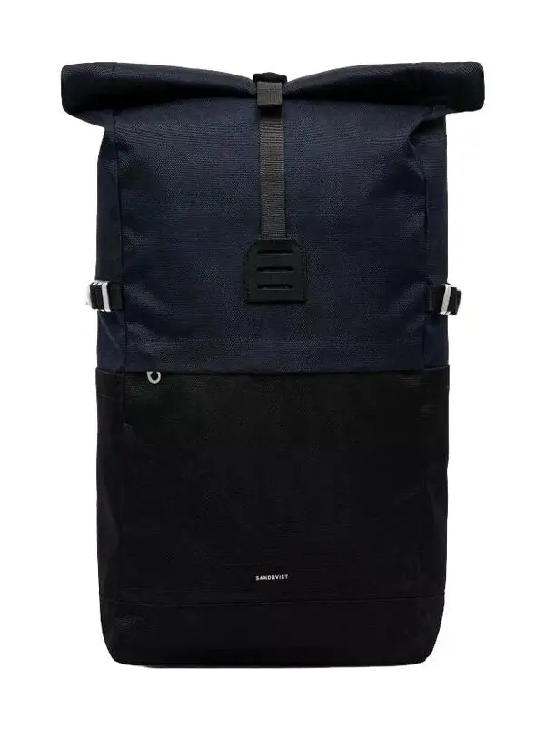 SANDQVIST Icon Roll-top Buckle Backpack - Black