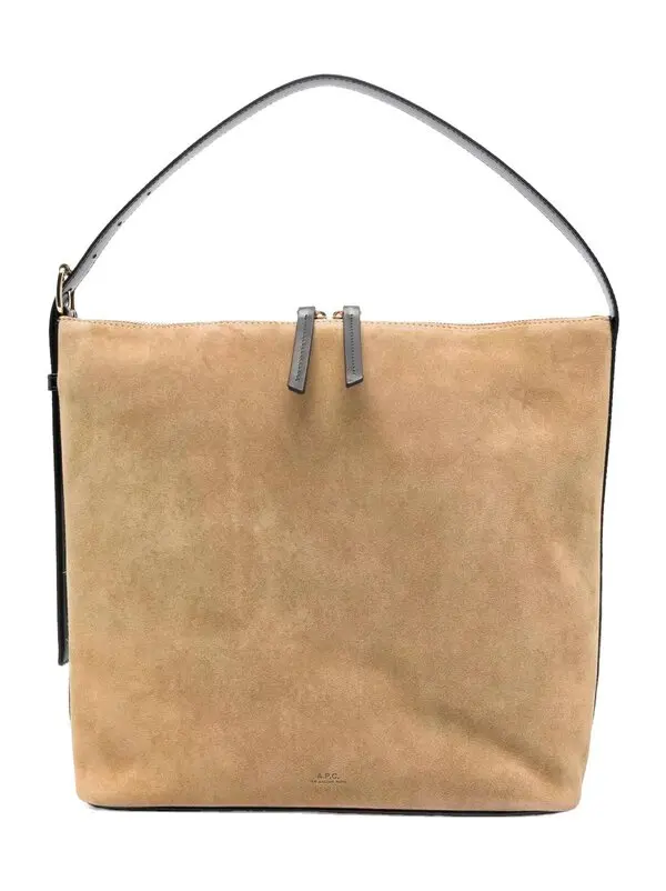 A.p.c. Zip-top Shoulder Bag - Neutrals