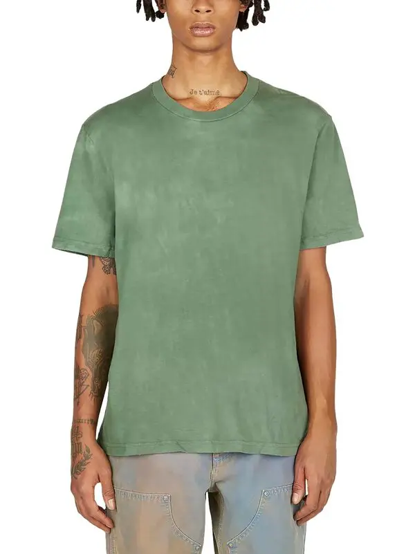NOTSONORMAL Washed Crew-neck T-shirt - Green
