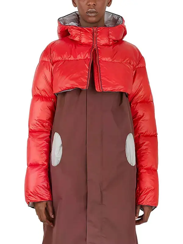 COLMAR Hooded Puffer Jacket - Red